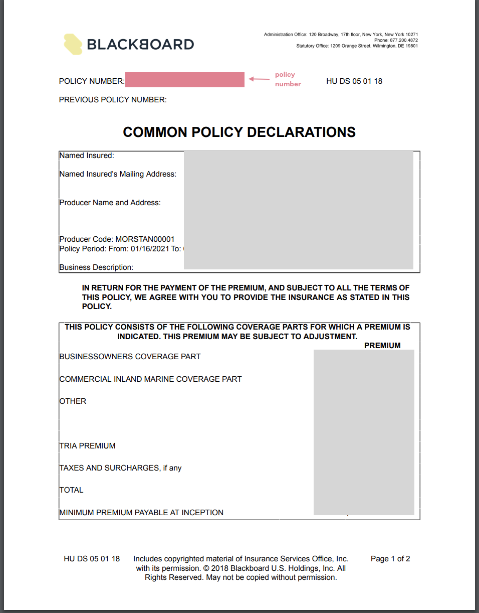 Where do I find a policy number? – Attune Insurance